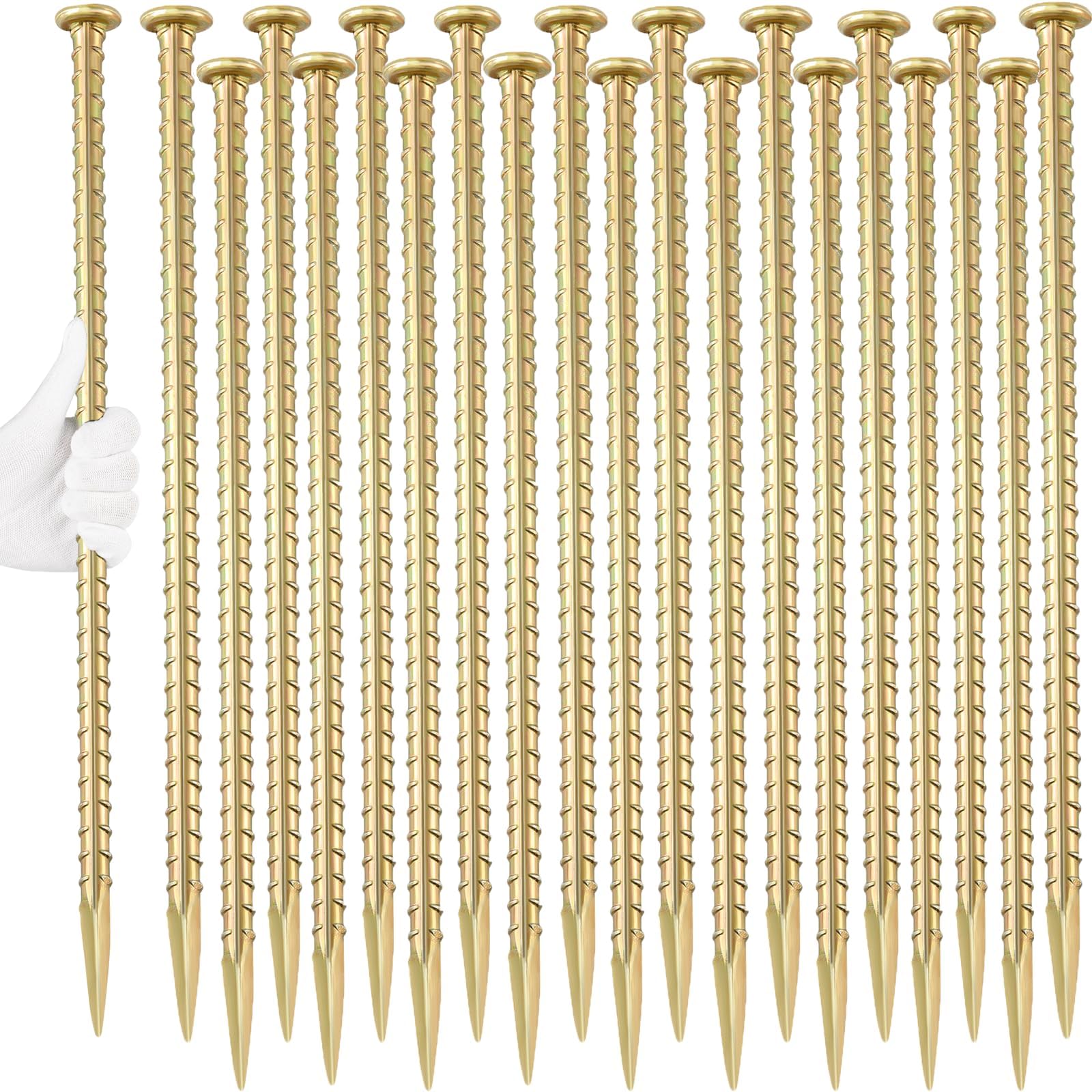 Amazon.com : Besitu 16 Inch Rebar Stakes (20 Pack) 1/2 Inch Diameter ...