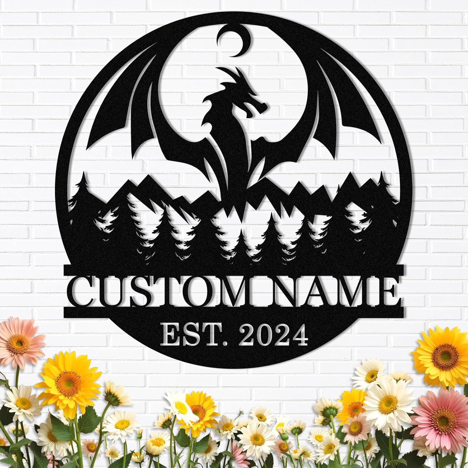 Amazon.com: Dyoart Personalized Dragons Metal Signs - Custom Metal ...