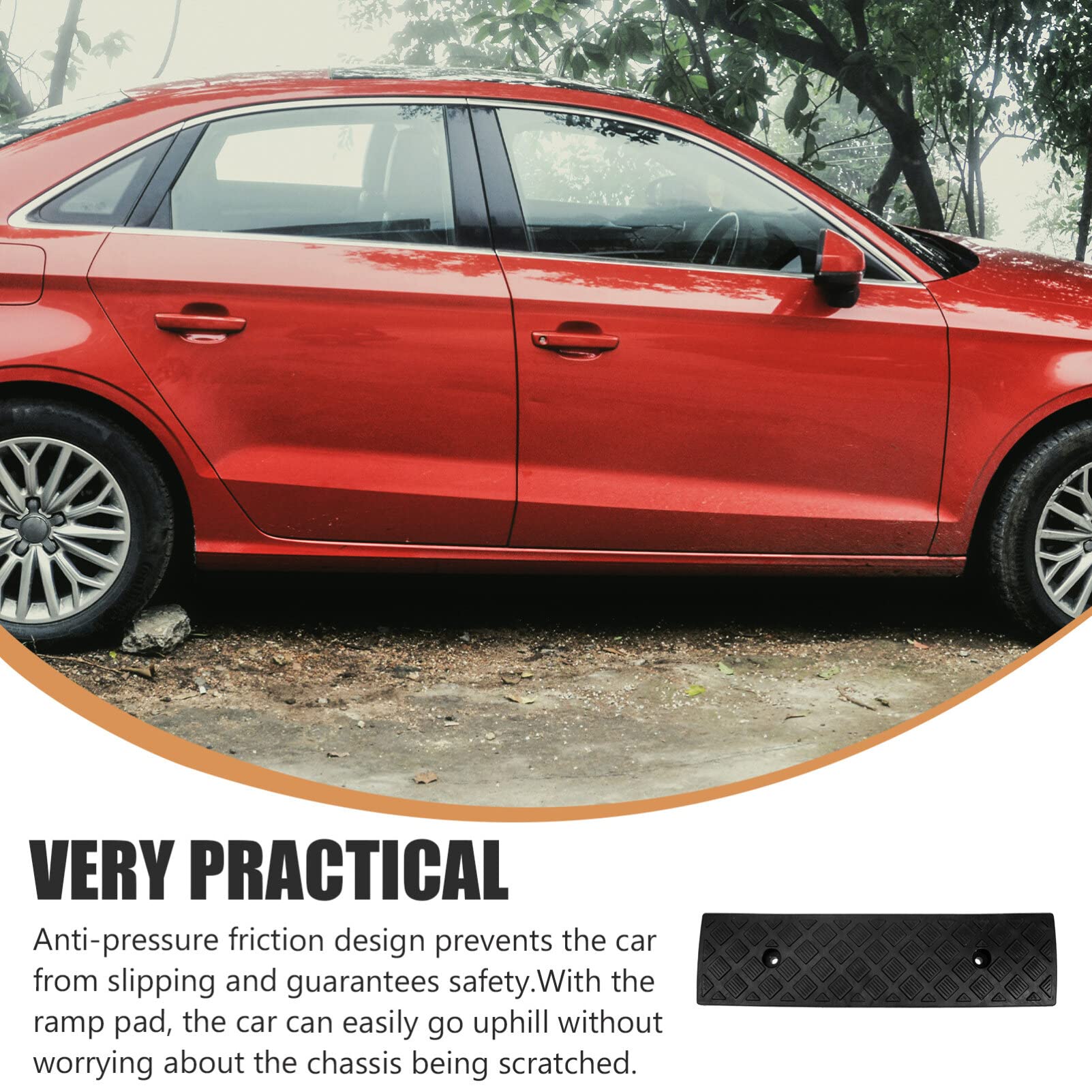 Yellow Ramps for Lawn Mower: Curb Ramp - Heavy Duty Threshold Ramp for ...