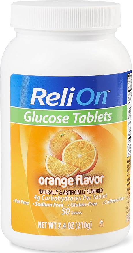 Amazon.com: Relion Glucose Tablets - Orange Flavor - 50 Counts