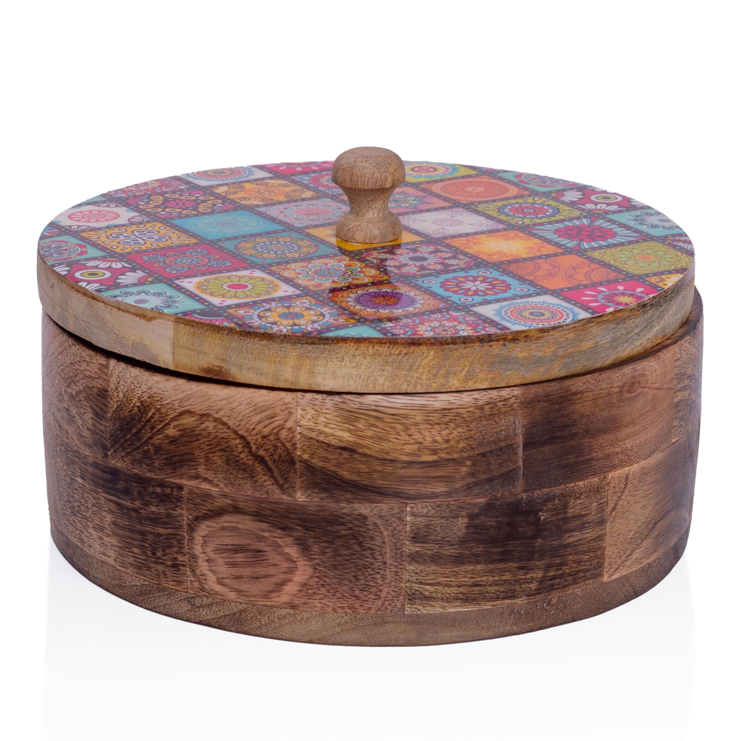 Amazon.com: Handcrafted Wooden Mexican Tortilla Warmer Basket Indian ...