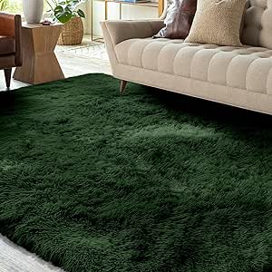 XSIVOD Soft Area Rugs for Living Room, Plush Fluffy Bedroom Rug, Non ...