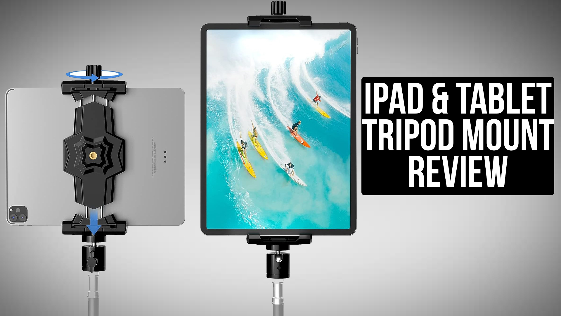 Watch iPad Tablet Mount Adapter with Ball Head on Amazon Live
