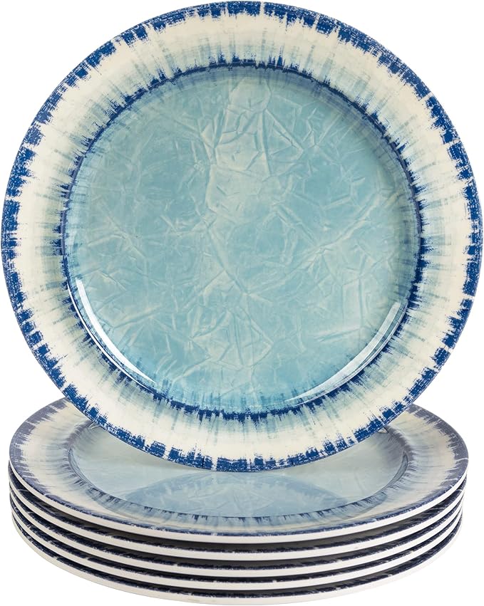 Amazon.com | AELS Melamine Dessert Plates Set of 6, 8.5 inch Small ...