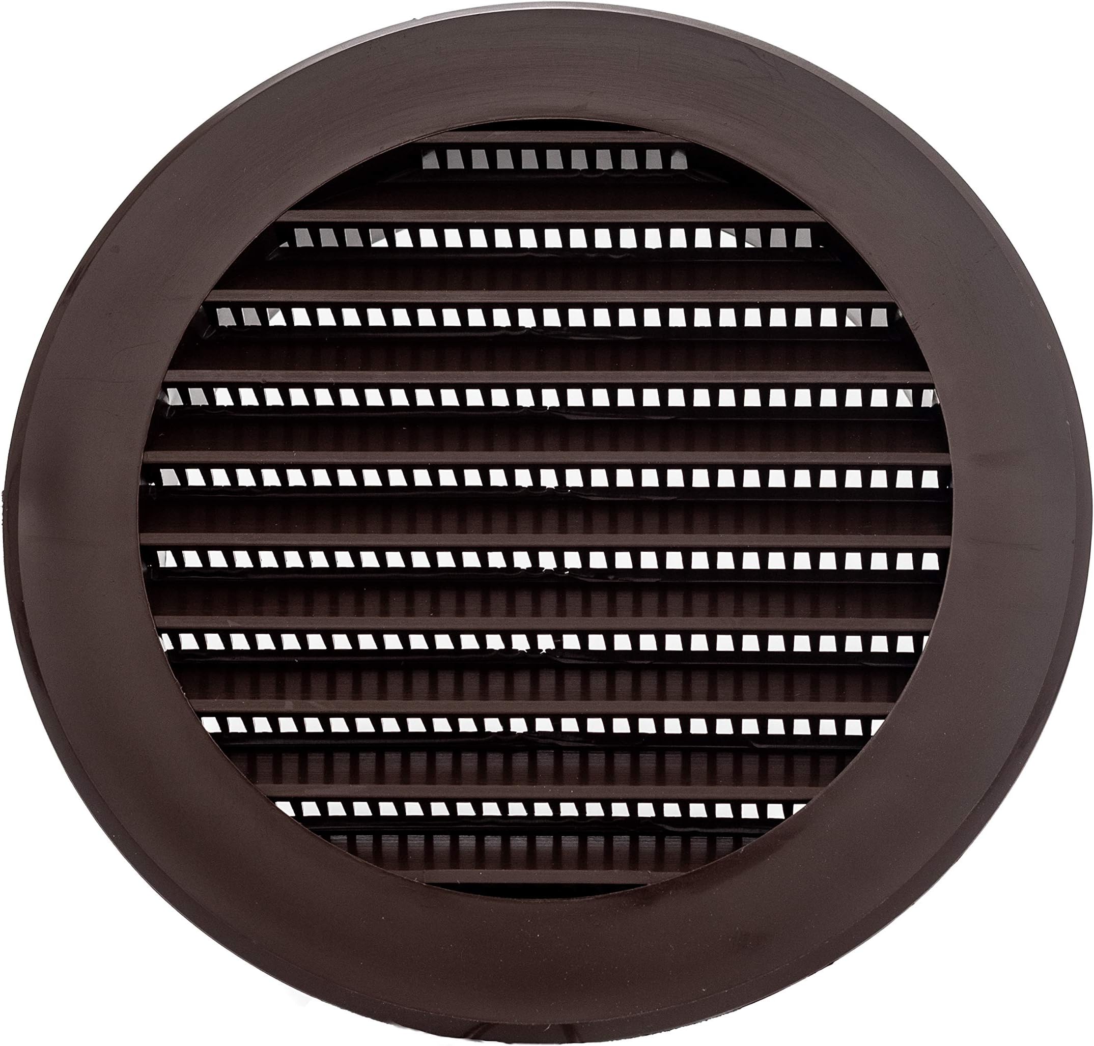 Vent Systems 4'' Inch Brown Soffit Vent Cover - Round Air Vent Louver ...