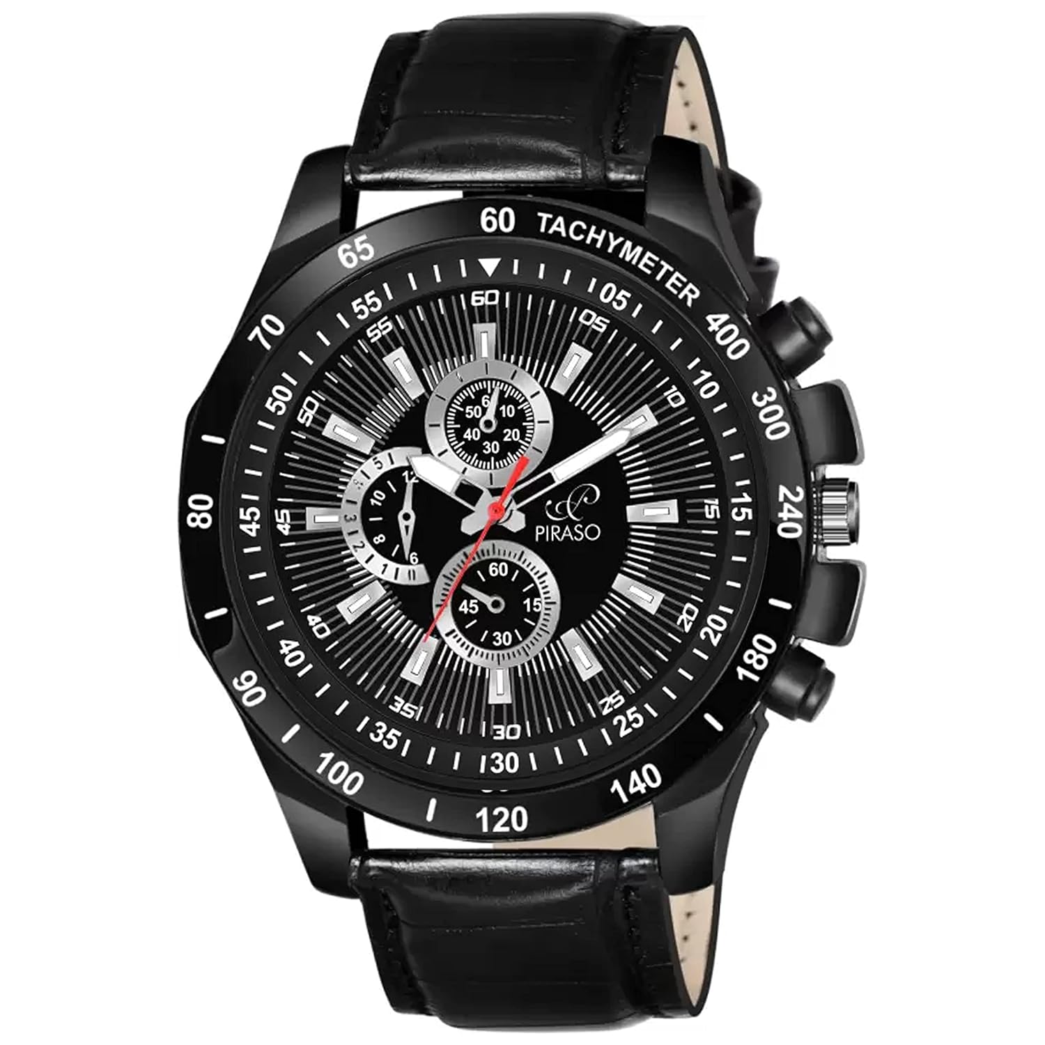 Analog Chrono Display Full Black Dial&Black Strap Beautiful Design ...