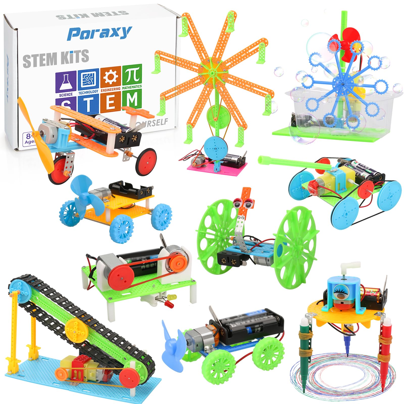 Amazon.com: 10 in 1 STEM Kits for Kids 8-10-12, Toys for Ages 8-13 ...