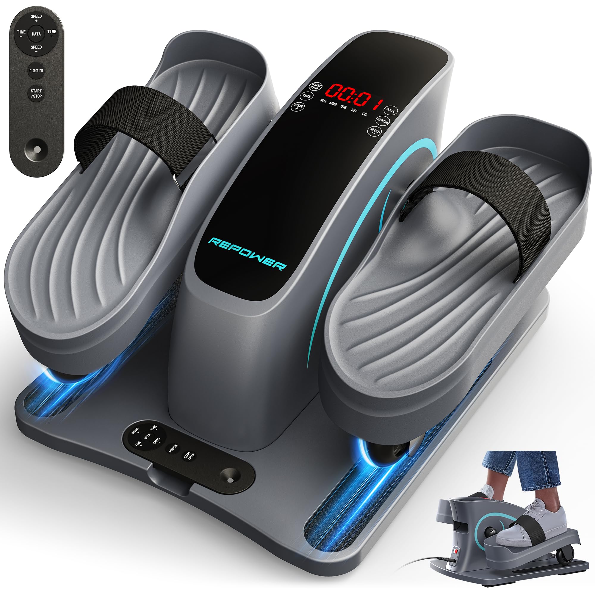 Snapklik.com : REPOWER Under Desk Elliptical Electric, Ellipse Leg ...