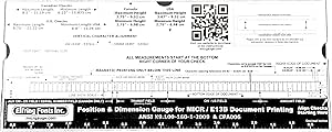 Amazon.com : Plastic Mounted MICR/E13b Check Position Gauge : Office ...