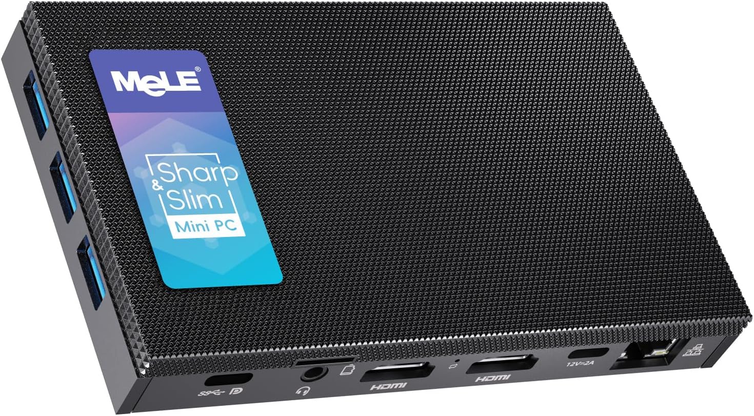 Amazon.com: MeLE Quieter3C Fanless Mini PC N5105 8GB 128GB Small ...