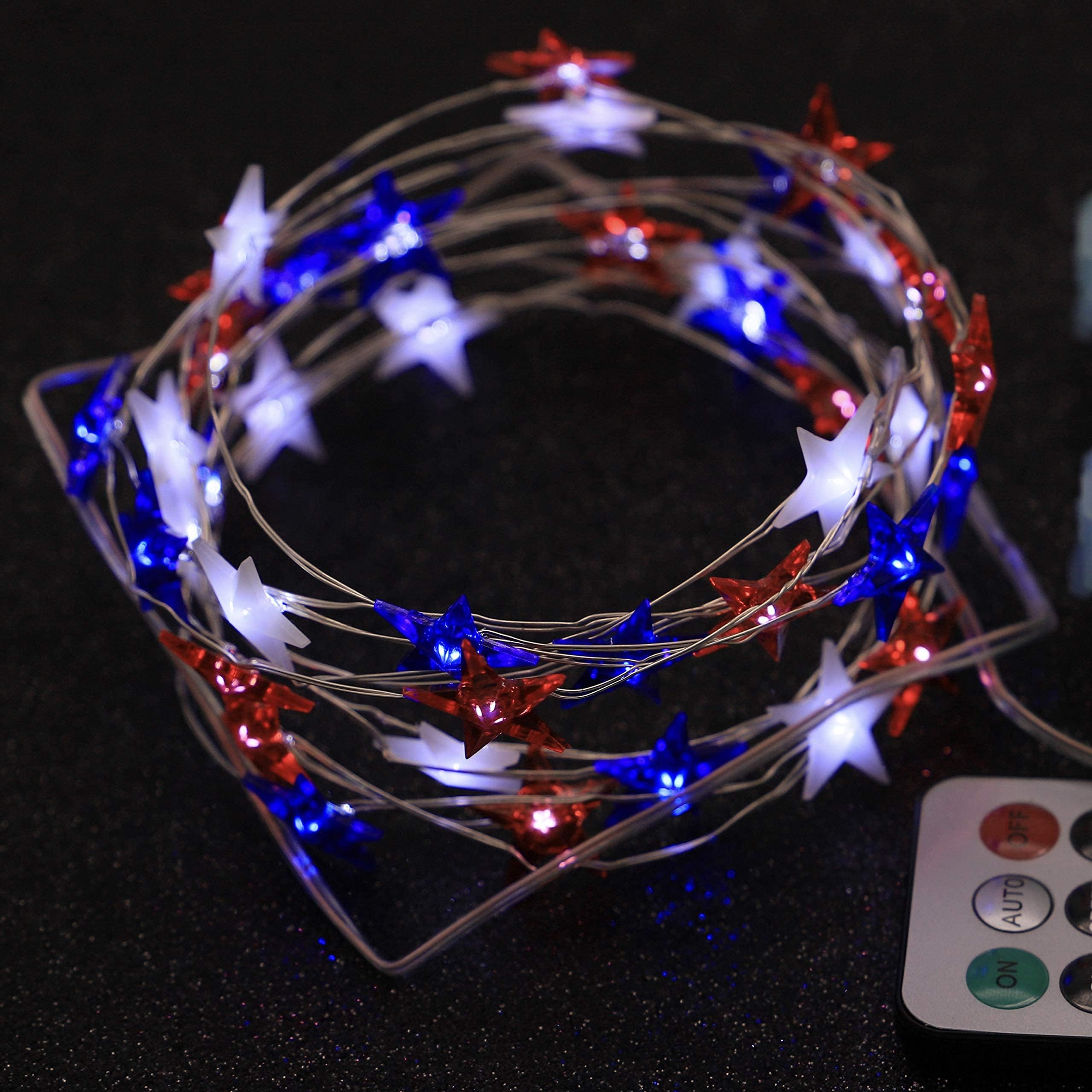 Amazon.com: MIYA LIFE July 4th Independence Day LED String Lights 10 ft ...