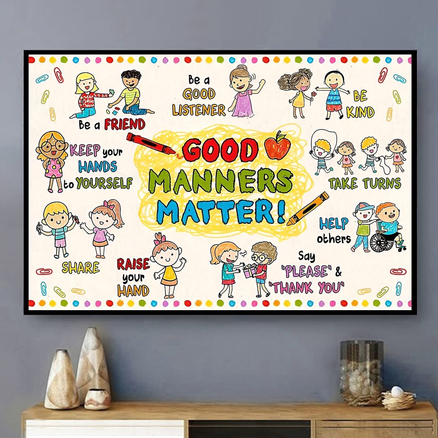Good Manners Poster For Kids Printable