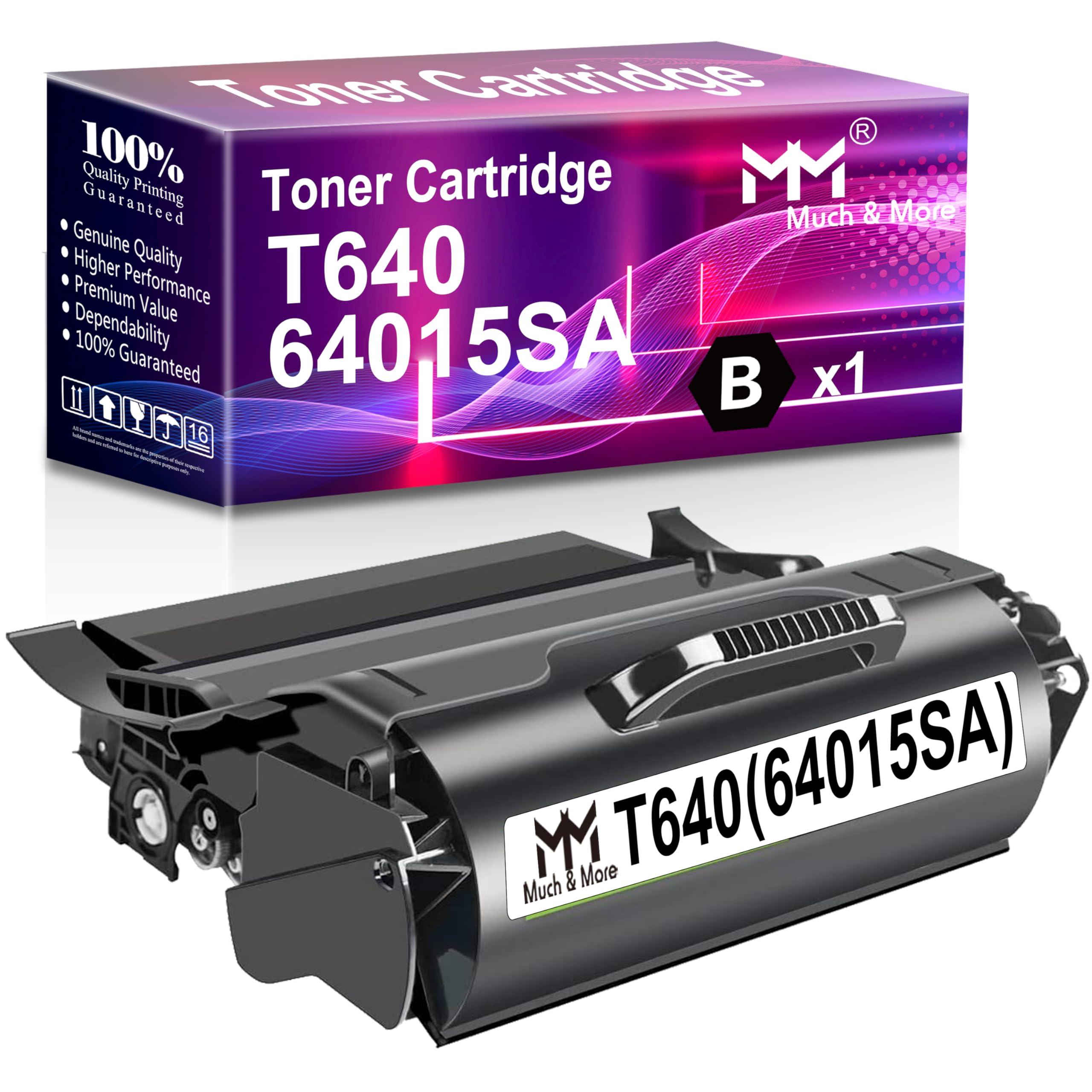 Amazon.com: MM MUCH & MORE Compatible Lexmark T640 Toner Cartridge ...