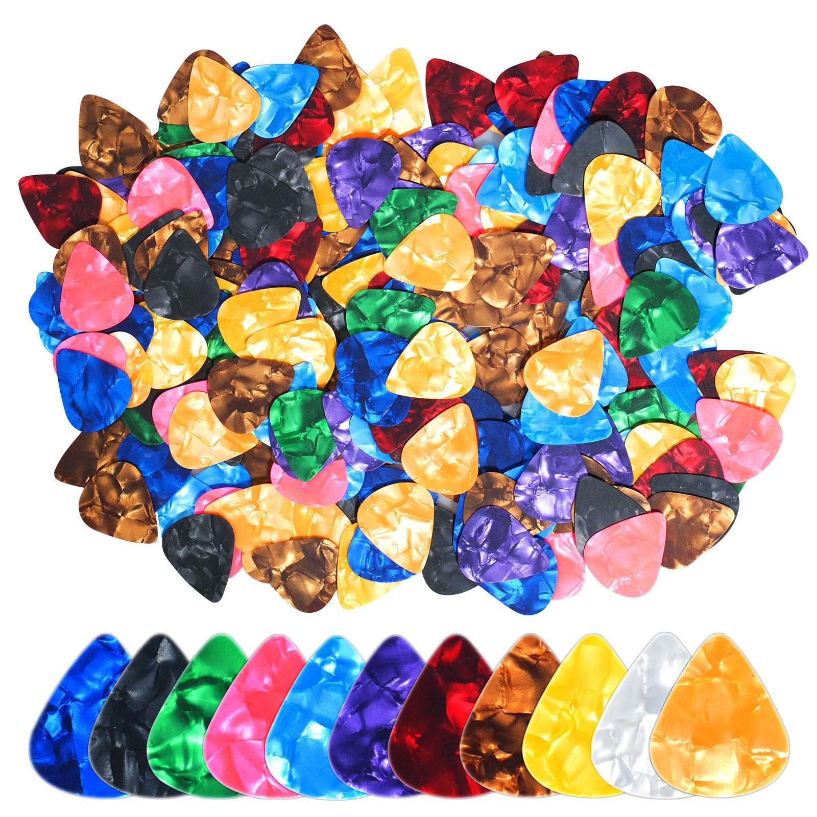 Amazon.com: 900 Pcs Guitar Picks Guitar Sampler Plectrums Celluloid ...