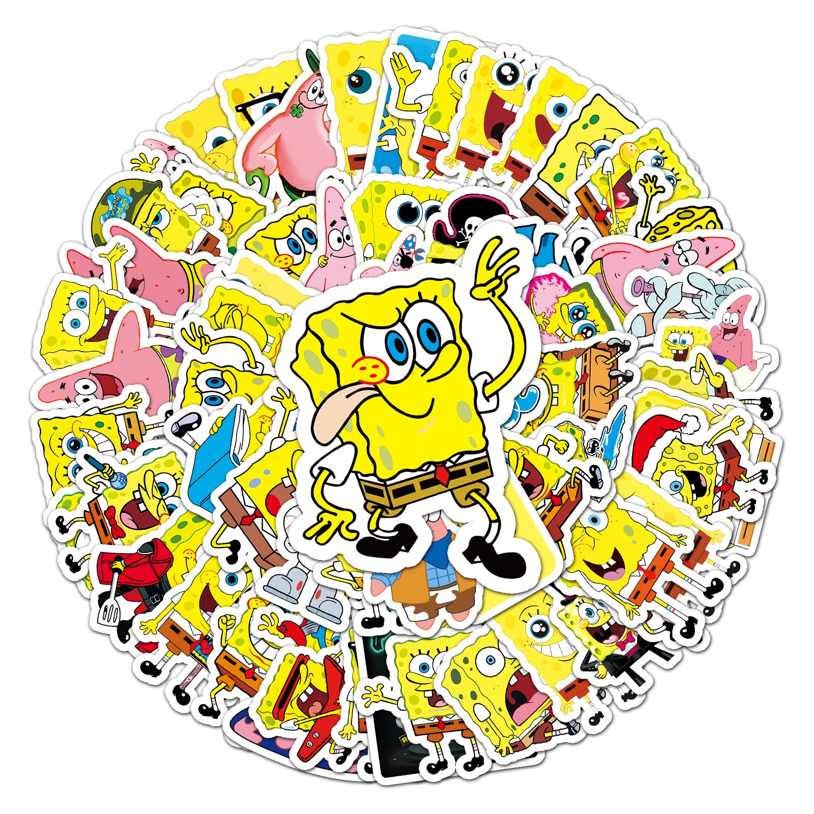 Star Work 50 Pcs Cute Stickers Cartoons Vinyl Waterproof Stickers ...