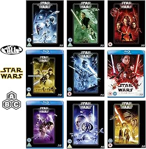 Star-Wars Complete Saga Collection 1-9 [Blu-Ray] [Region Free] : Mark ...