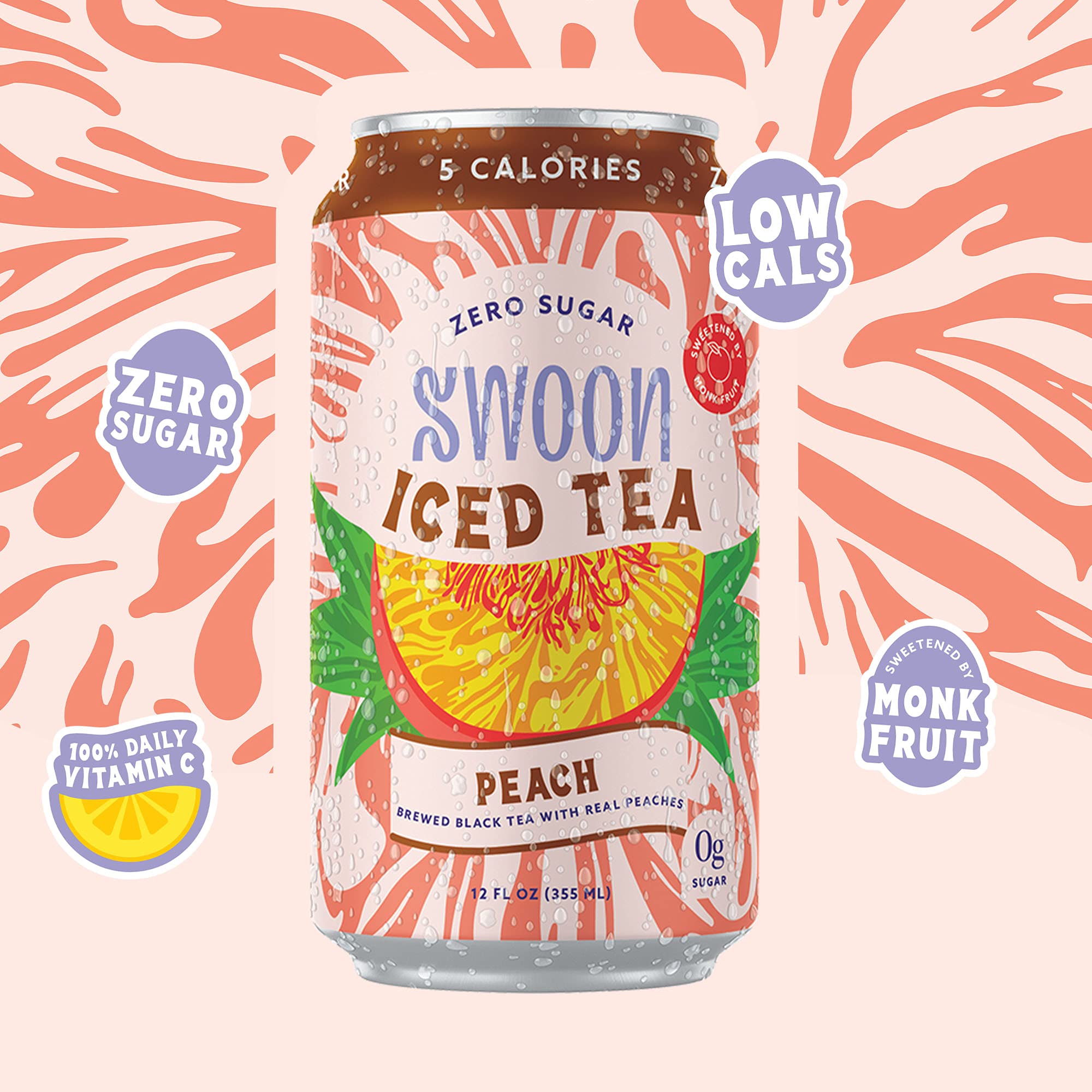 Buy Swoon Zero Sugar Peach Iced Tea - Low Carb, Keto & Paleo Friendly ...