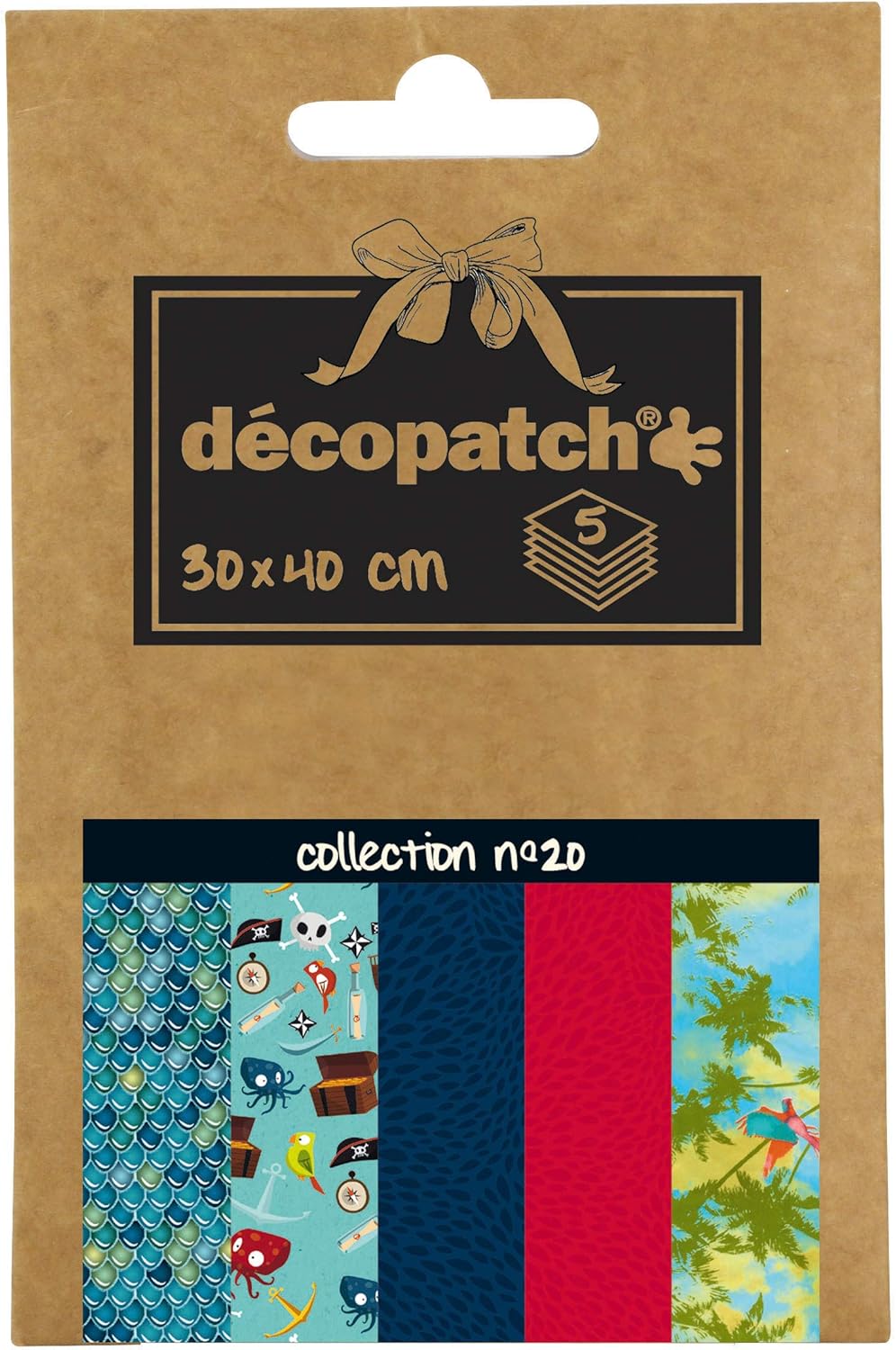 Décopatch - Ref DP020O - Pocket Papers Collection No. 20 - Contains 5 ...