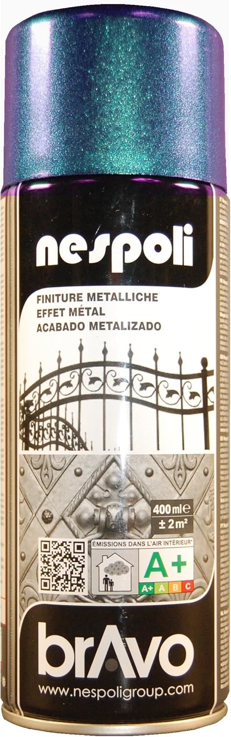 Nespoli Pintura en Spray, Color Azul, Efecto Metalizado, 400 ml ...
