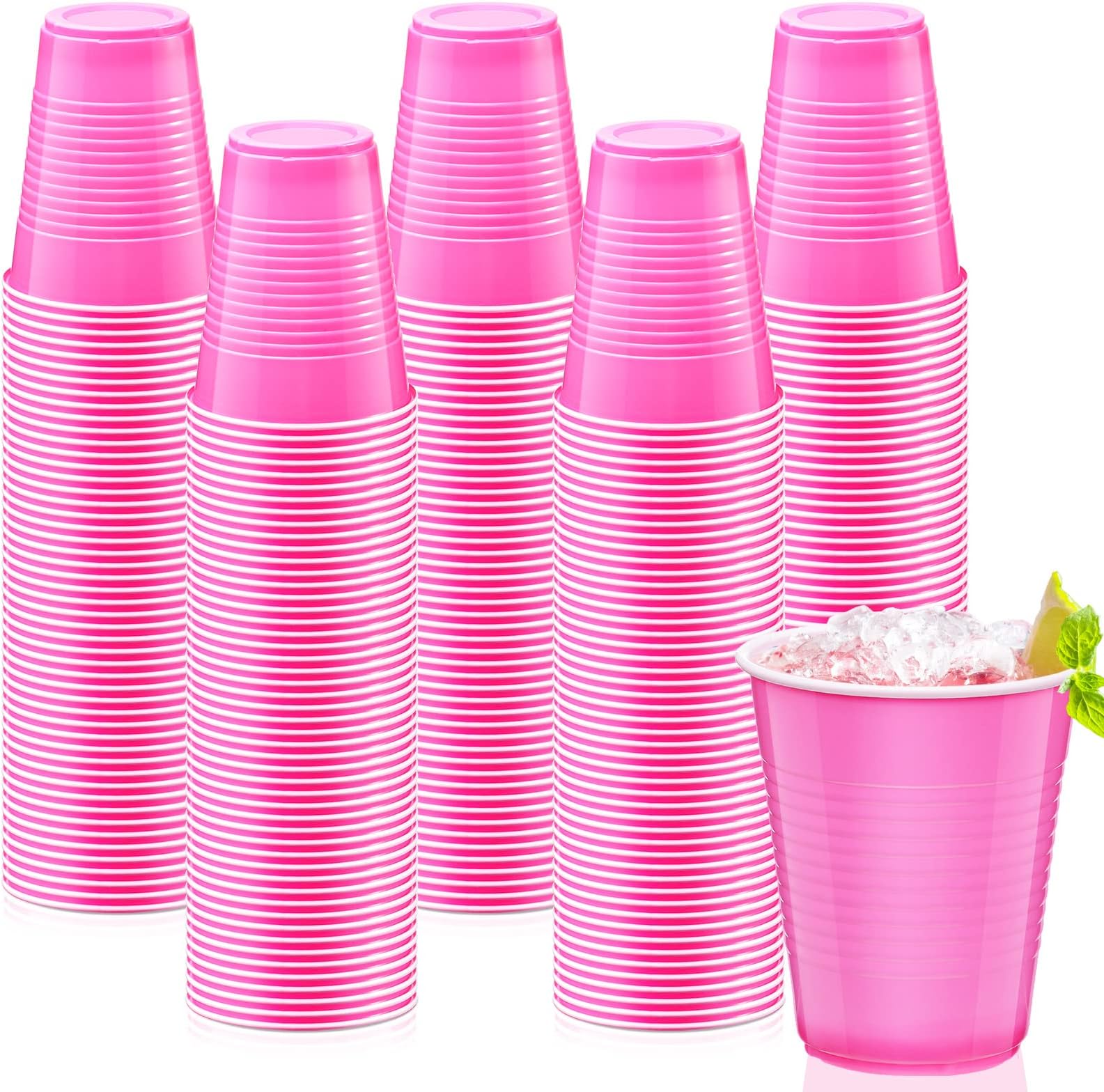 Amazon.com: Sabary 64 Pcs Let's Flamingle Cups 16 oz Stadium Reusable ...