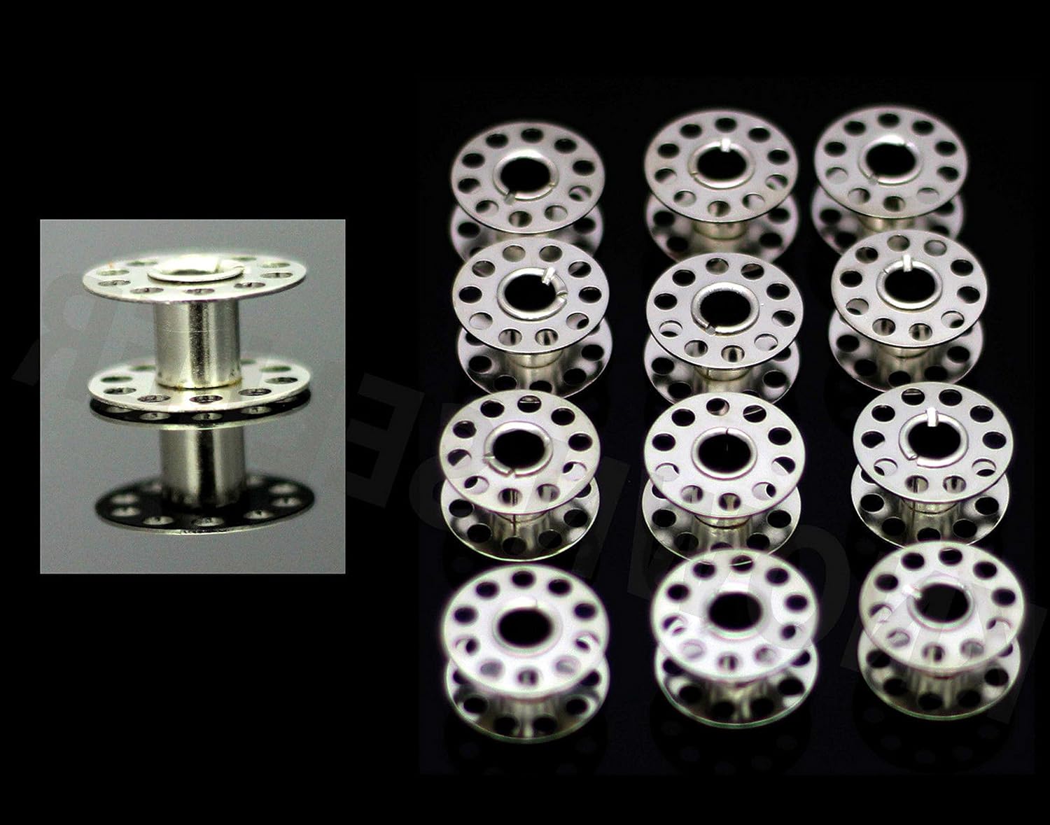 Metal Bobbins - Sewing Machine Spool Universal Fits Most Brands (30 x ...