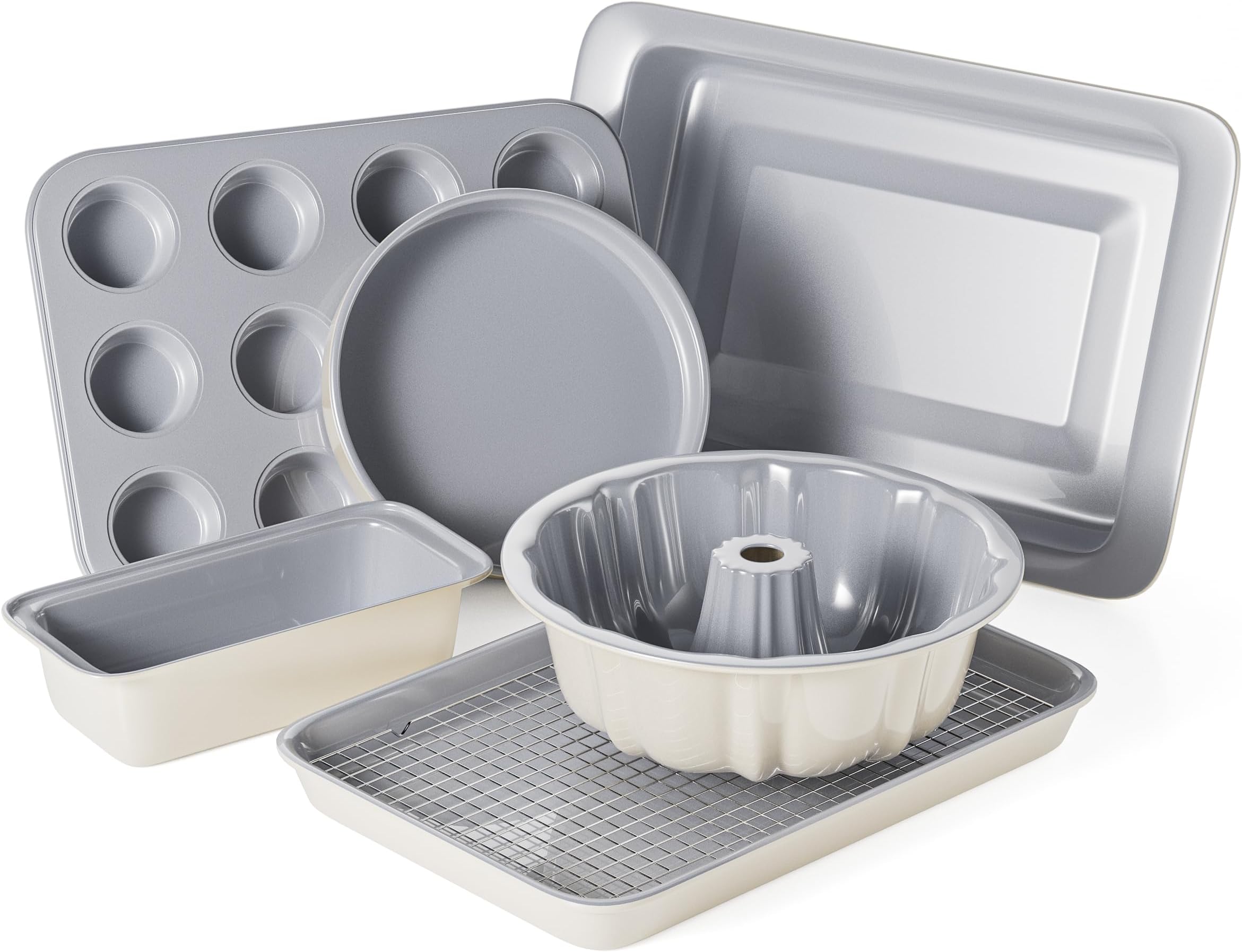 Amazon.com: Morfakit Baking Pans Set, 25 PCS Complete Cake Baking Set ...