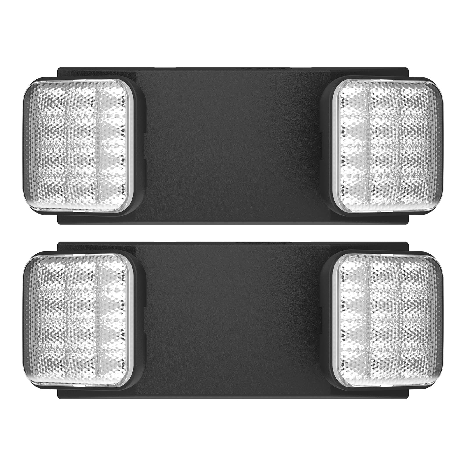 Amazon.com: Exitlux 2 Packs Blacks Emergency Lights with Backup Battery ...