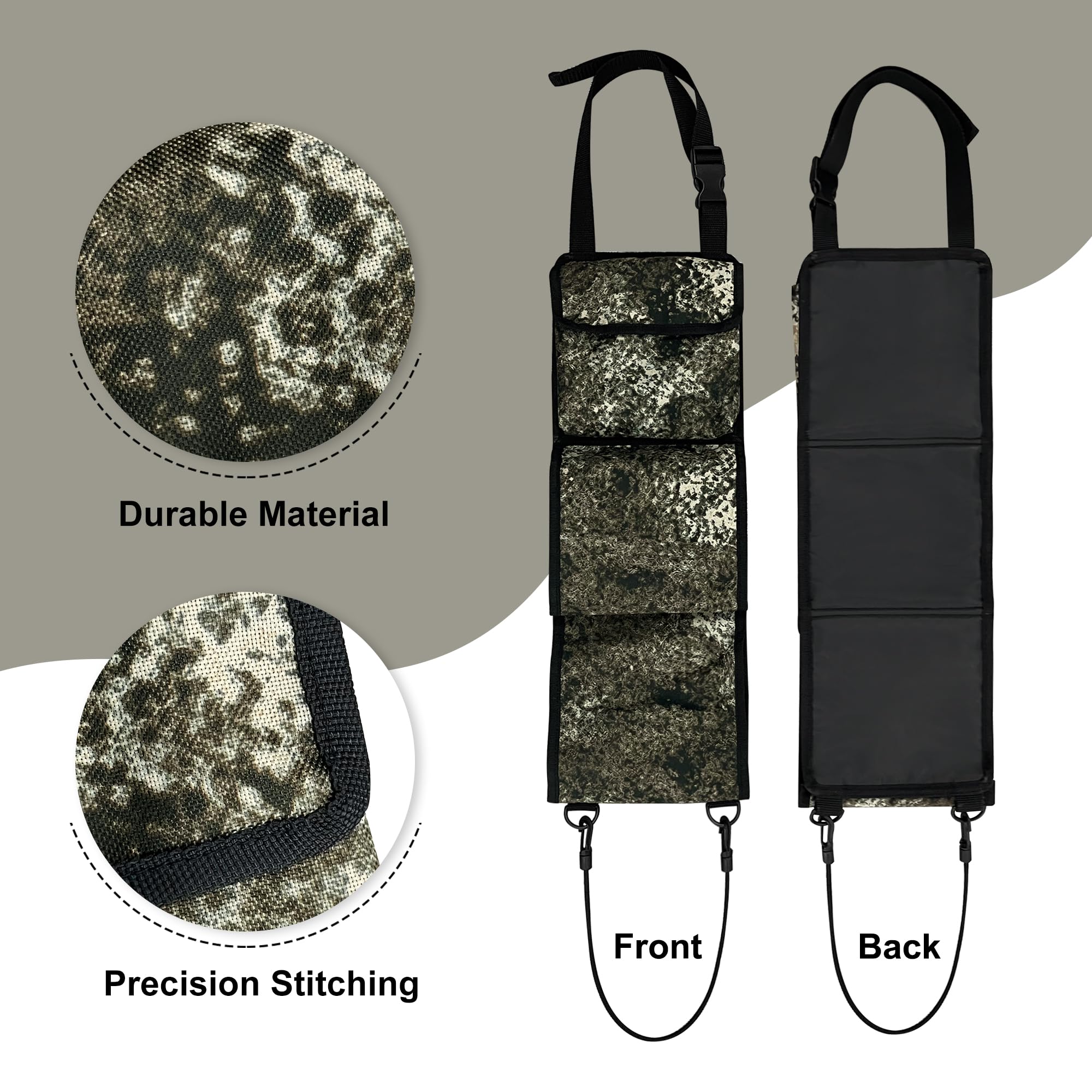 Snapklik.com : MYDAYS Seat Back Gun Rack, Gun Sling Bag, Camo Front ...