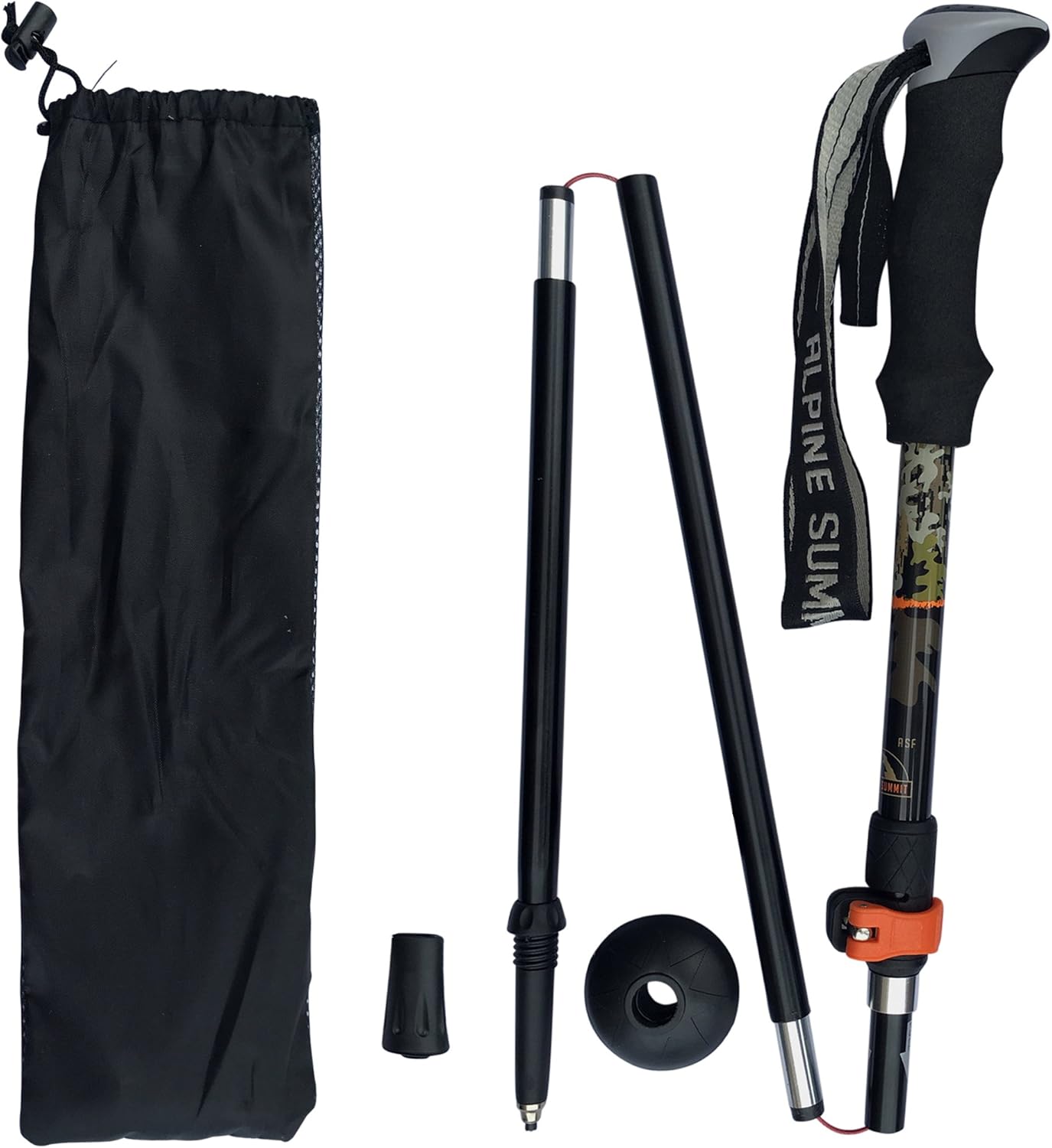 Amazon.com : trekking poles Alpine Summit Folding [1 Pole ] Hiking ...