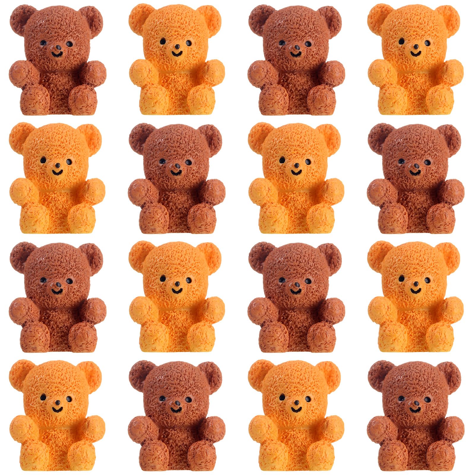Amazon.com: Yousoontic 100 Pcs Resin Bear Cute Miniature Bear Mini ...
