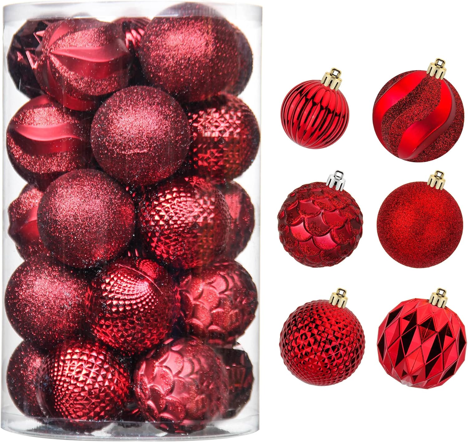 Moonet 31 – Esferas navideñas para decorar, de 2.75 pulgadas y 1.97 ...