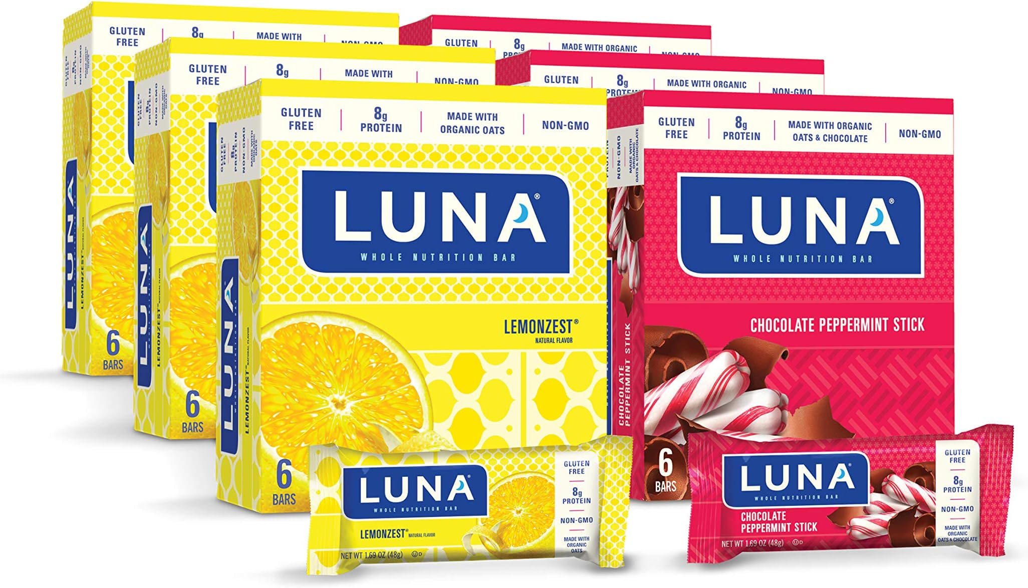 Amazon.com: LUNA Bar - Chocolate Peppermint Stick - Gluten-Free - Non ...