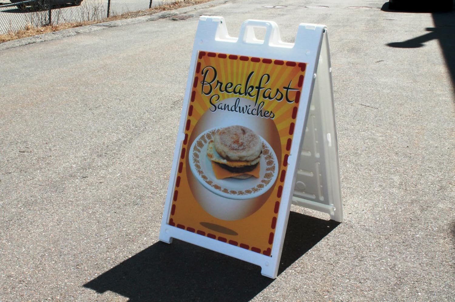 Amazon.com : Breakfast Sandwiches Store Retail Food A-Frame Sidewalk ...