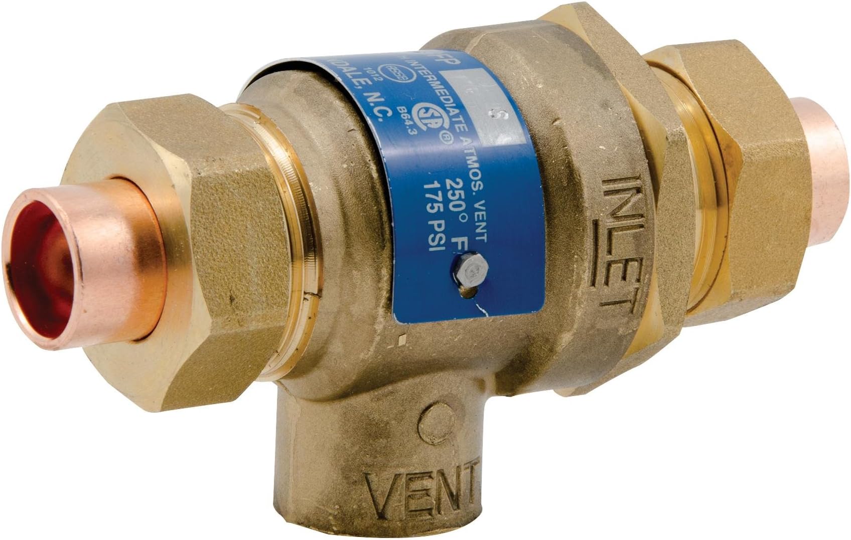 Amazon.com: Watts 1/2 BBFP-S Backflow Preventer w/Atmospheric Vent ...