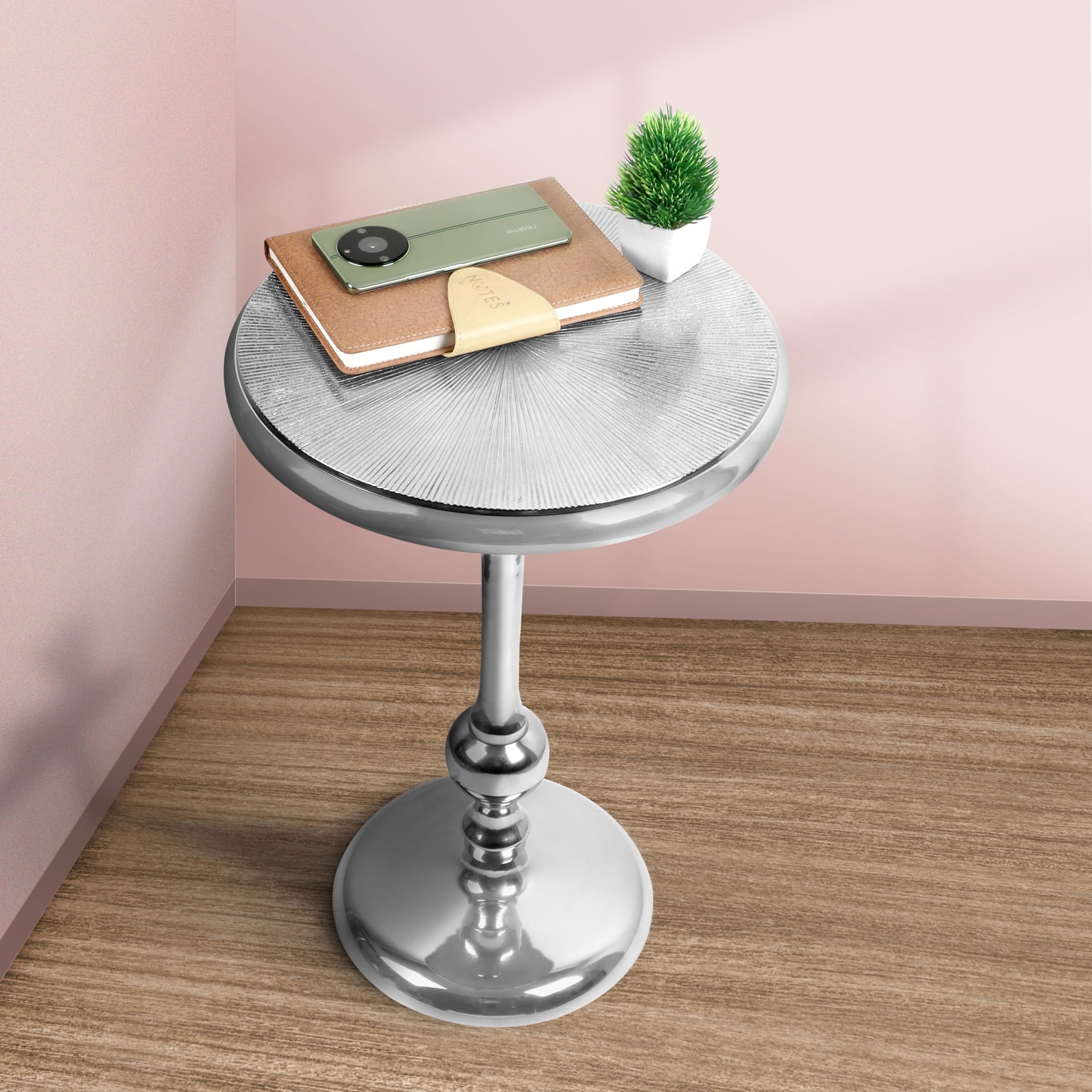 Silver Metal Round End Tables Silver Clear Glass Top Coffee Table Sofa