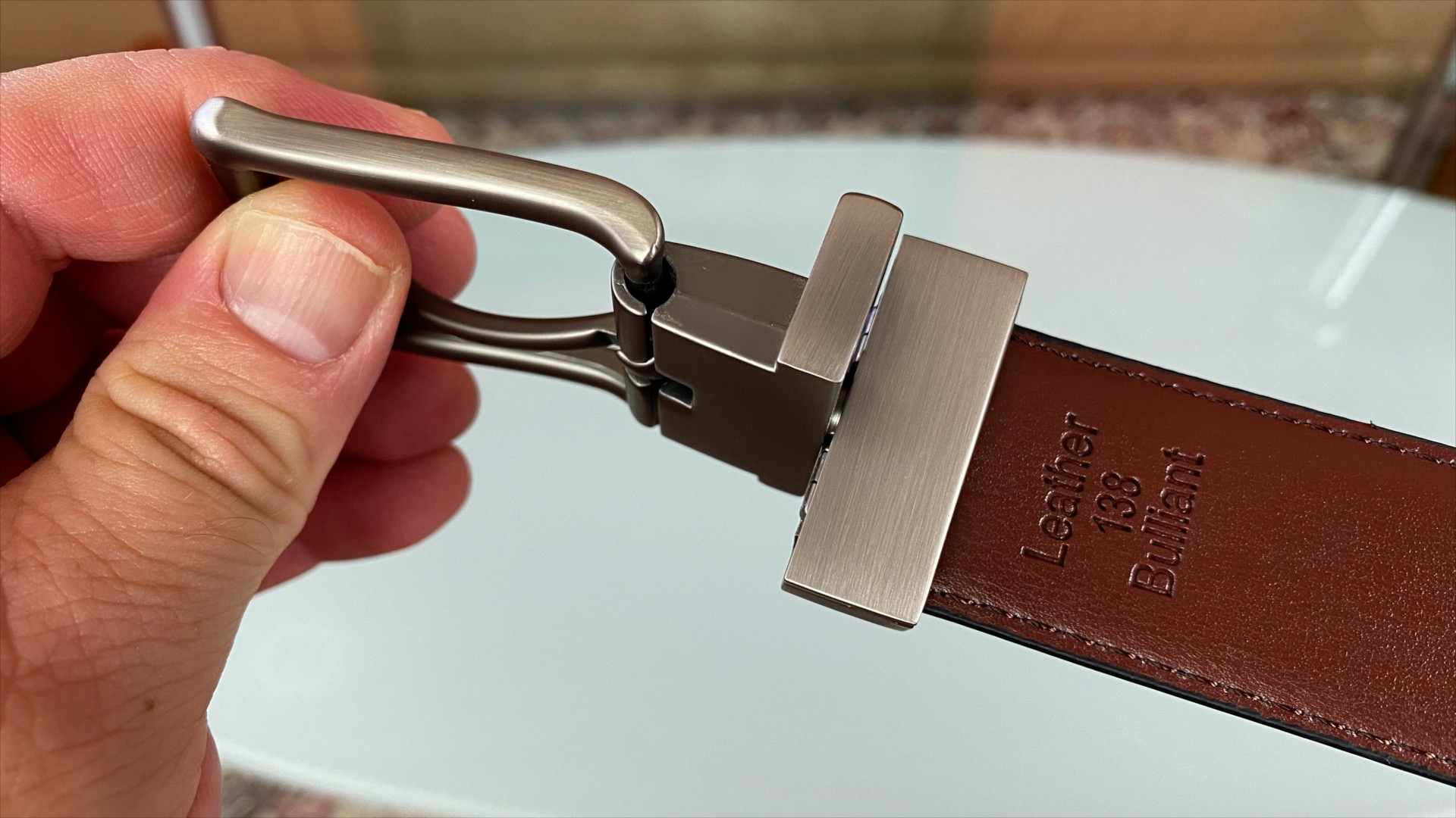 Watch Men's Belt , Bulliant Leather Reversible Belt 1.25" for Men on ...