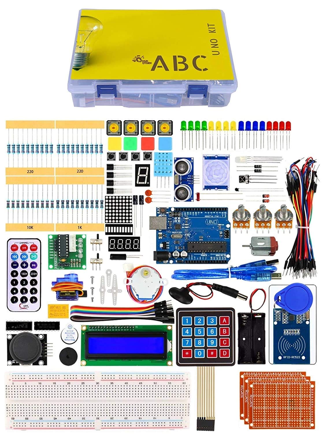 Quad Store Trainee ABC kit compatible with Arduino IDE and Uno R3 with ...