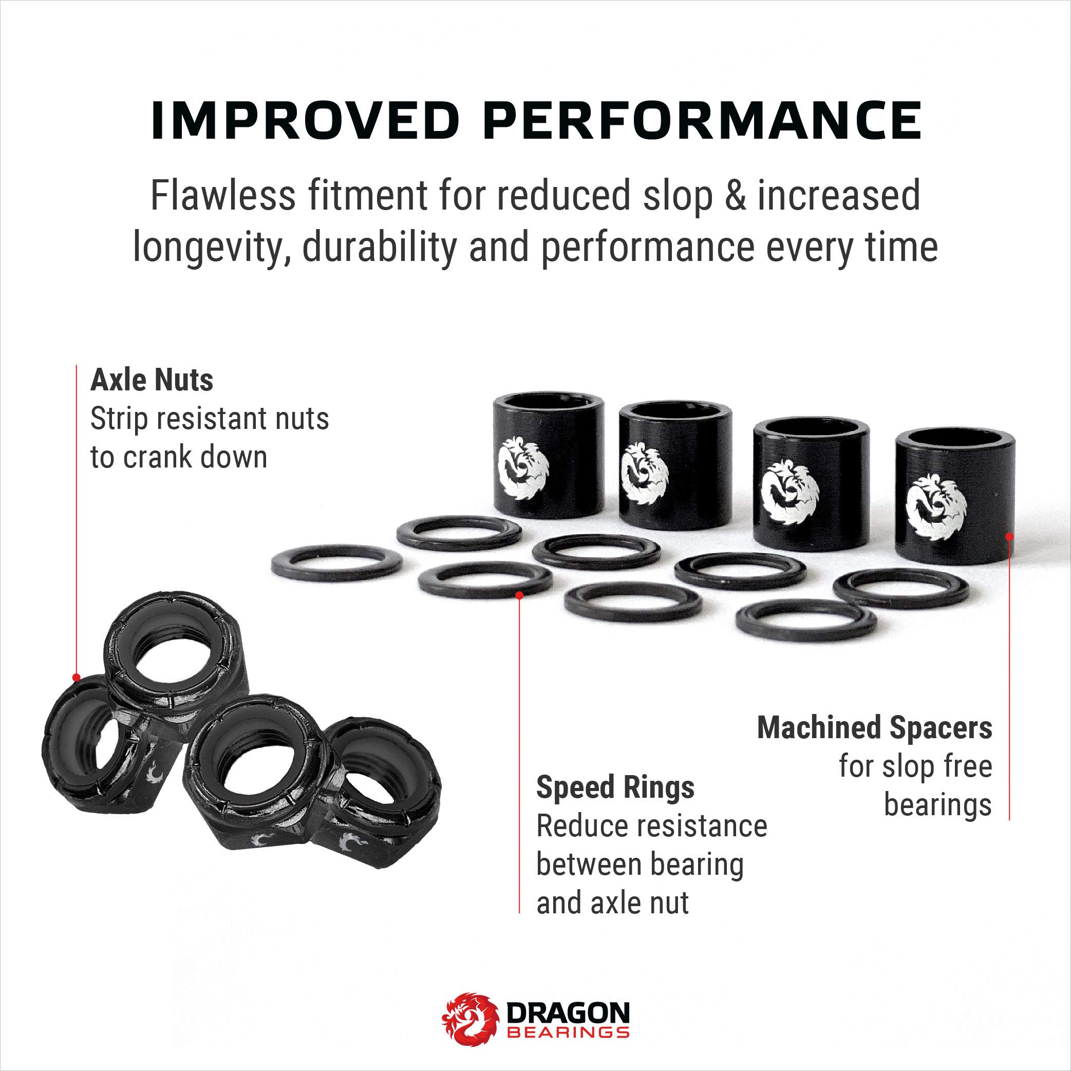 Snapklik.com : Fireball Dragon Spacer, Washer, And Axle Nut