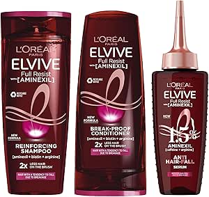L'Oreal Paris Elvive Full Resist Anti Hair-Fall Shampoo, Conditioner ...