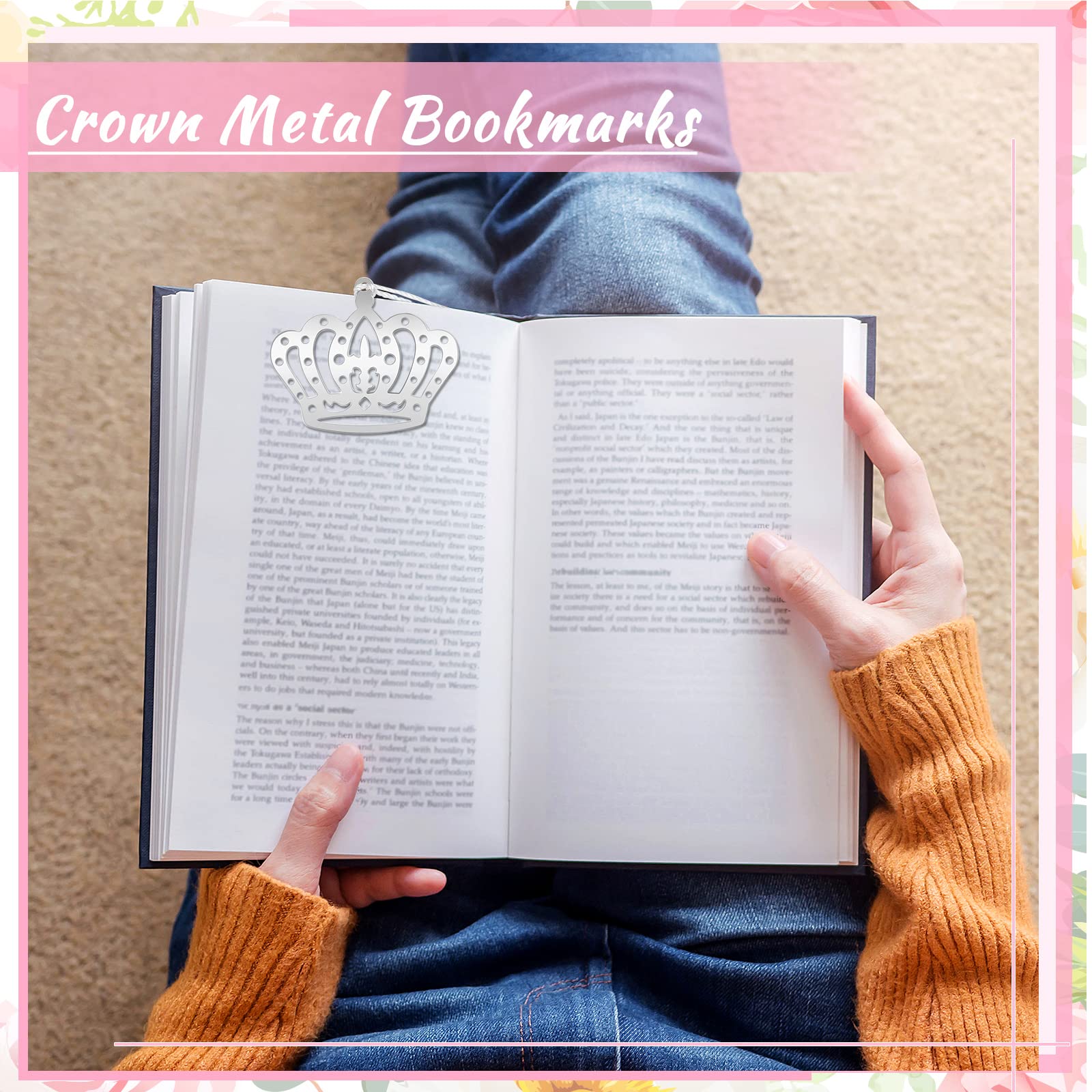 50 Pcs Crown Design Bookmark for Girls Quinceanera Gift Bookmark Crown ...