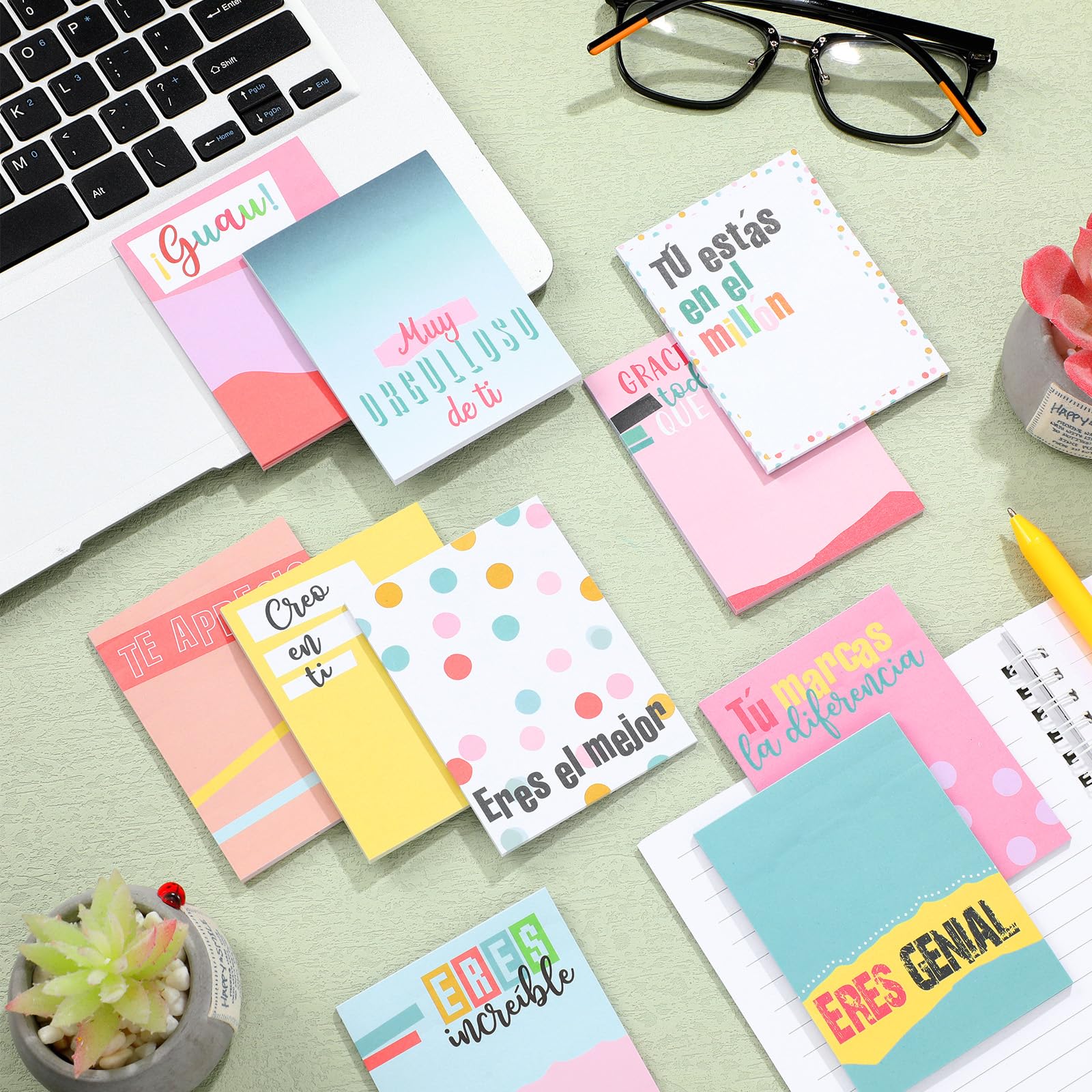 Snapklik.com : Teling 24 Pcs Inspirational Sticky Notes First Day Of ...