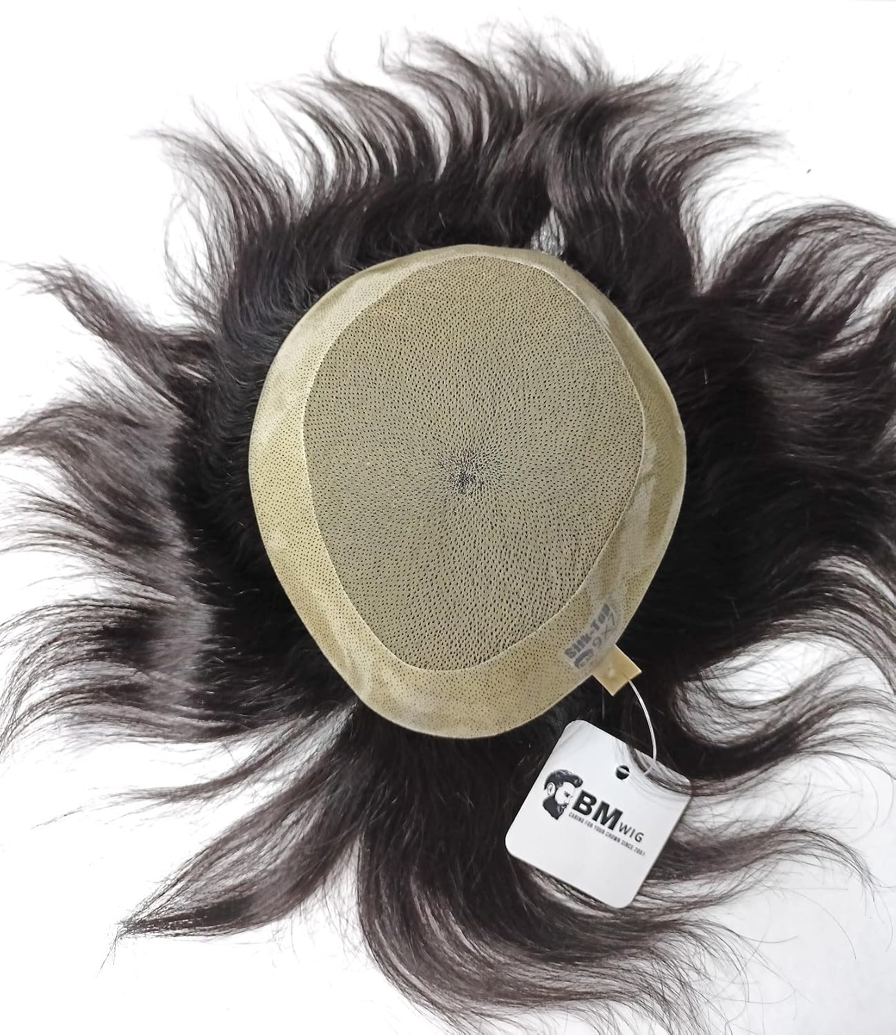 BM Wig UK Silk Top 100% Human Hair Patch Size 9x7 Natural Looking Skin ...