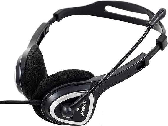 Amazon.com: iMicro - IM320 Black - USB Wired Headset with Microphone ...
