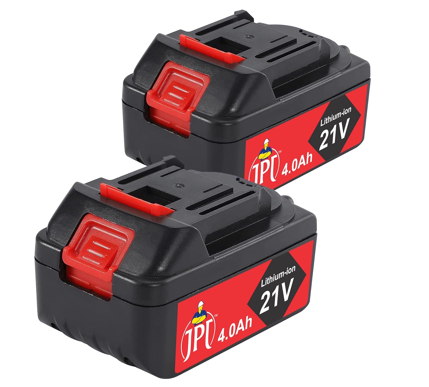 JPT 21V 4.0AH Rechargeable Battery 4000mAh Lithium Ion Battery for Cordless Impact Wrench Power ...