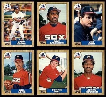 Amazon.com: 1987 Topps Traded Chicago White Sox Team Set Chicago White ...