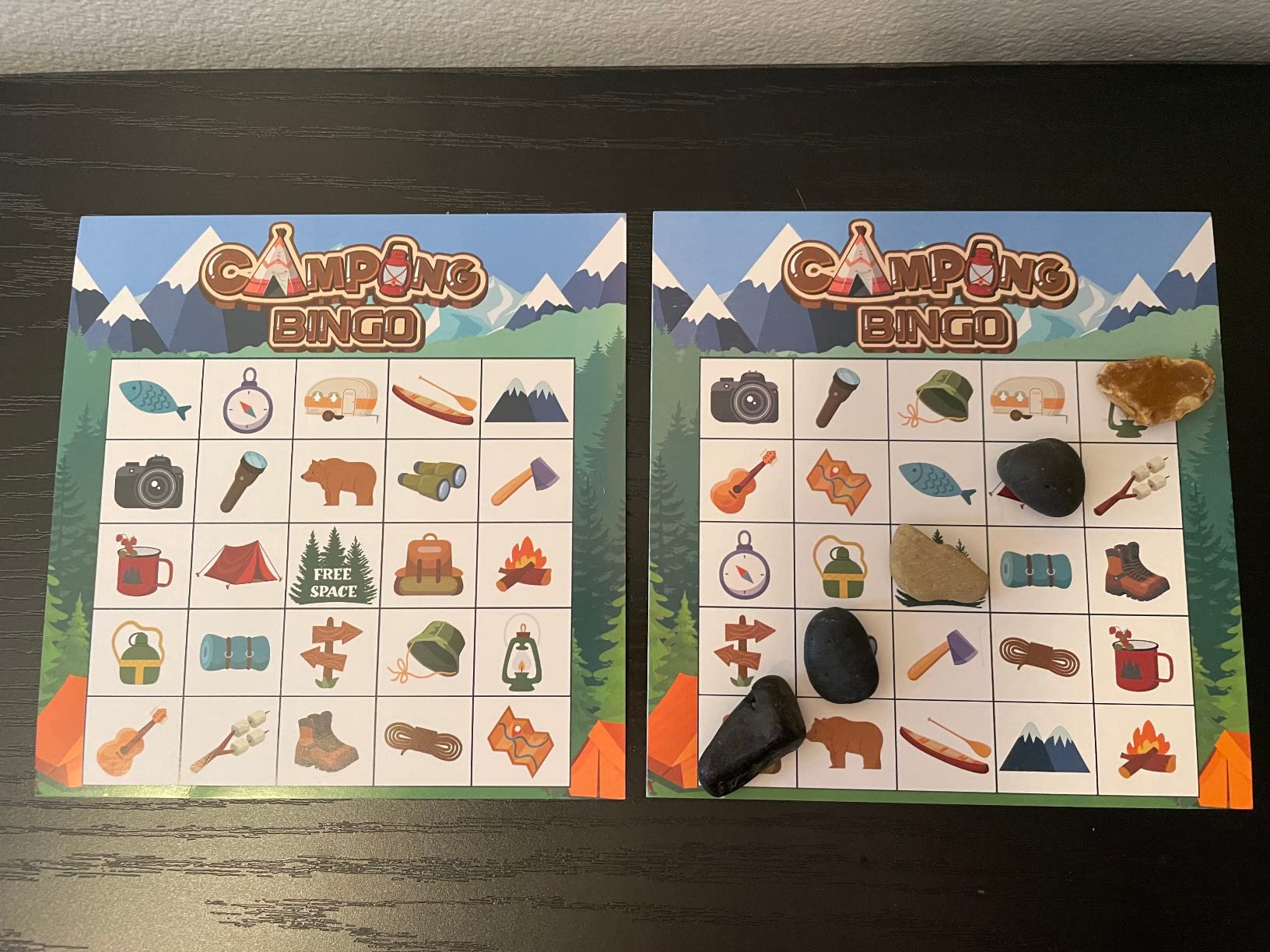 Bingo Cards Camping , Camp Adventure Bingo Game, Camp Birthday Party ...