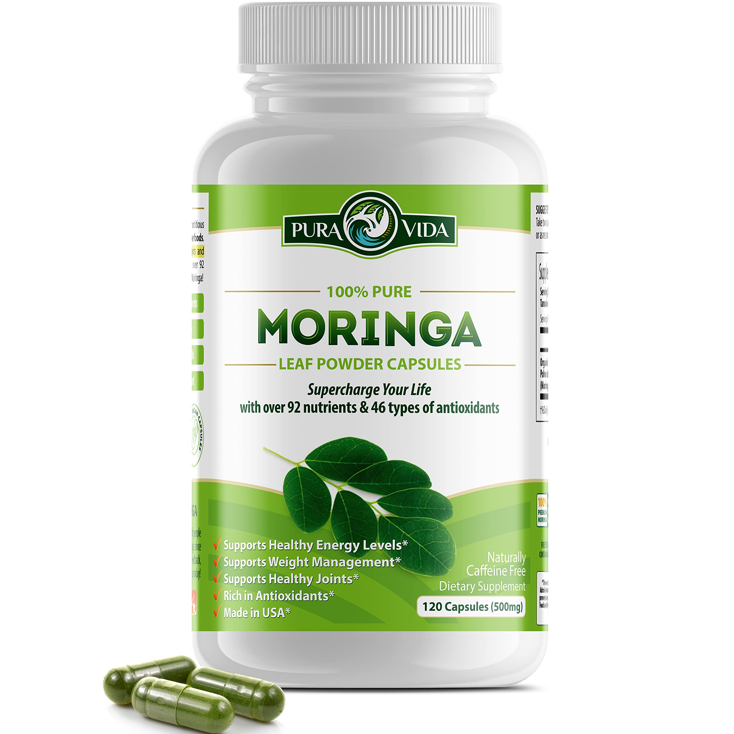 Moringa Capsules by Pura Vida Moringa | Organic Moringa Powder ...