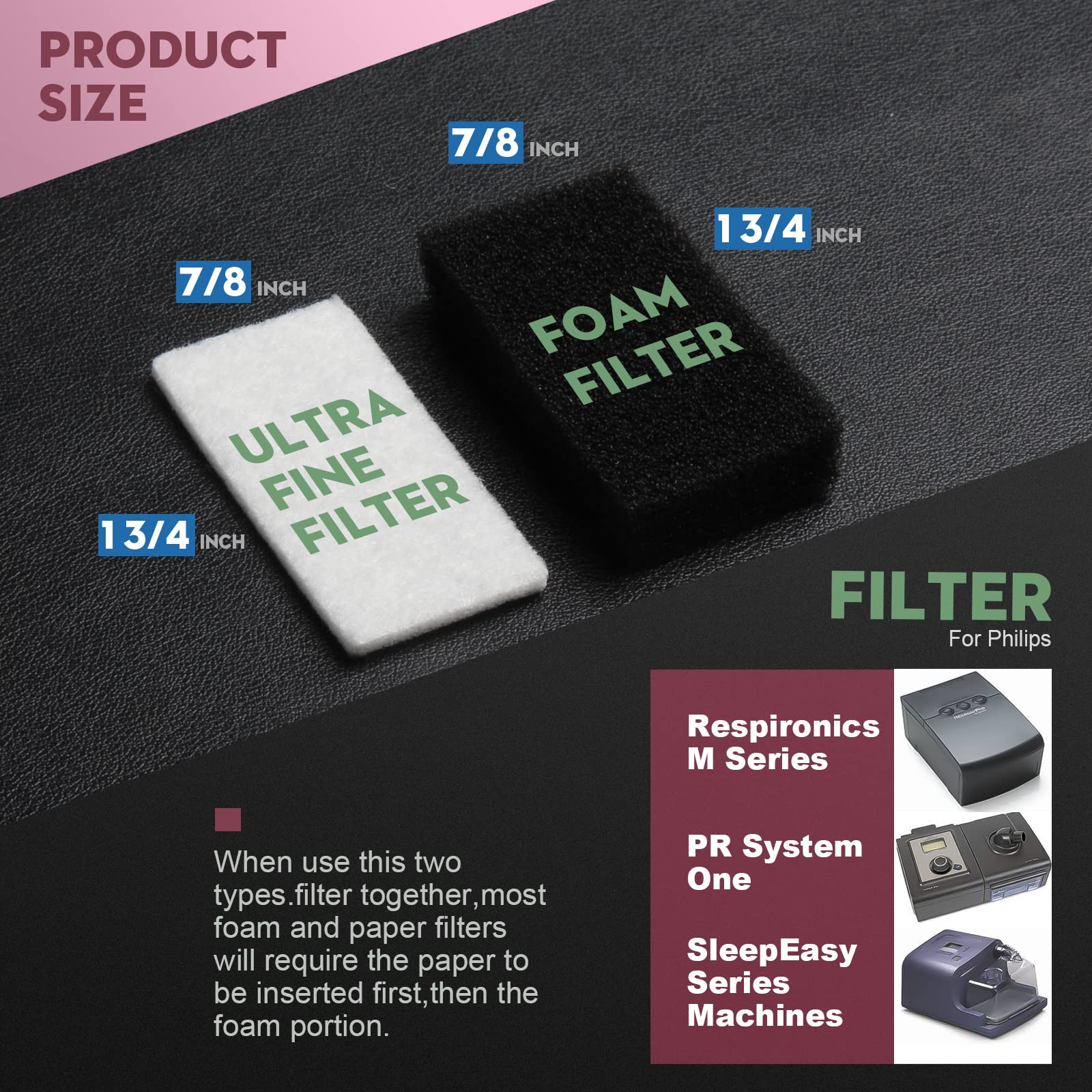 Snapklik.com : Biocomma CPAP Filters Foam Filter And Ultra Fine Filters For Phi Lips Respironics ...