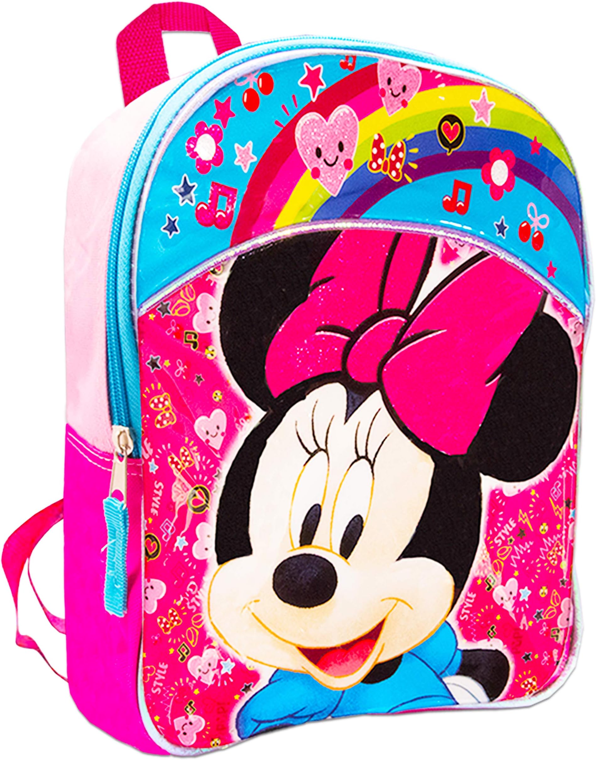 Amazon.com | Bioworld Minnie Mouse 11" Mini Backpack -Dazzling | Kids ...