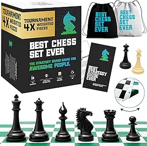 Amazon.com: Best Chess Set Ever 4X Quadruple Weighted Tournament Chess ...